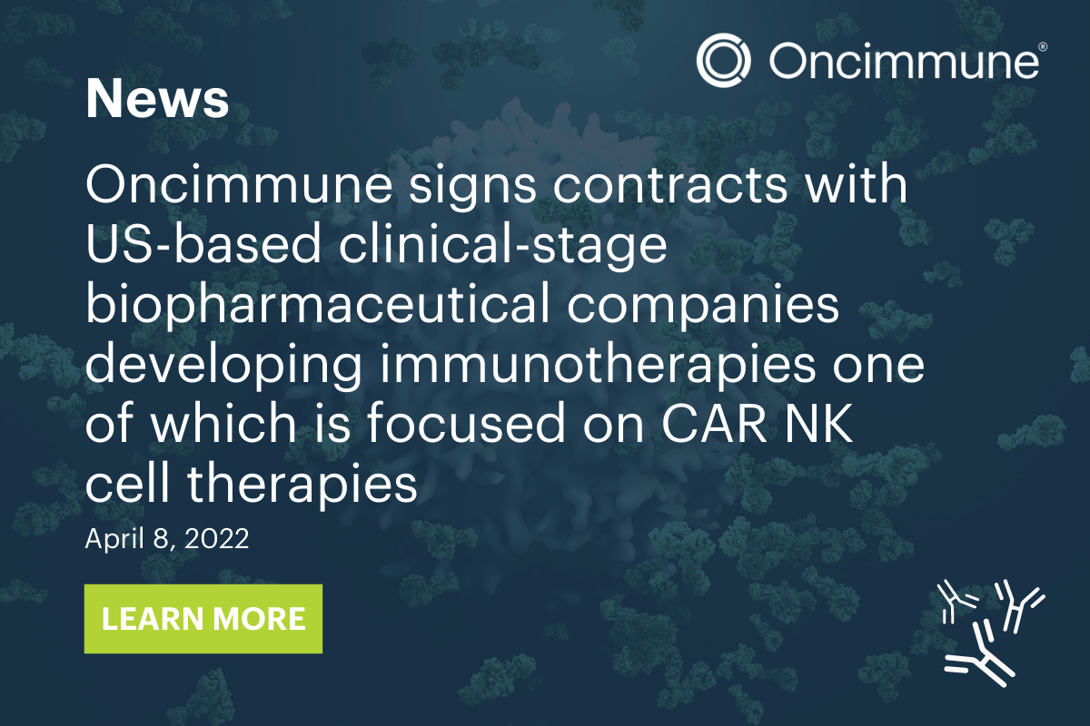 Oncimmune signs contracts with US-based clinical-stage ...